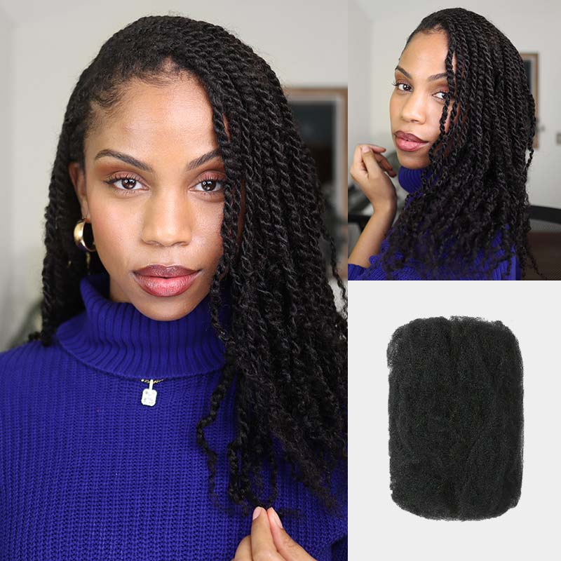 Qvr Afro Kinky Bulk Human Hair For Black Women Braid Dreadlock Styles Qvr Hair